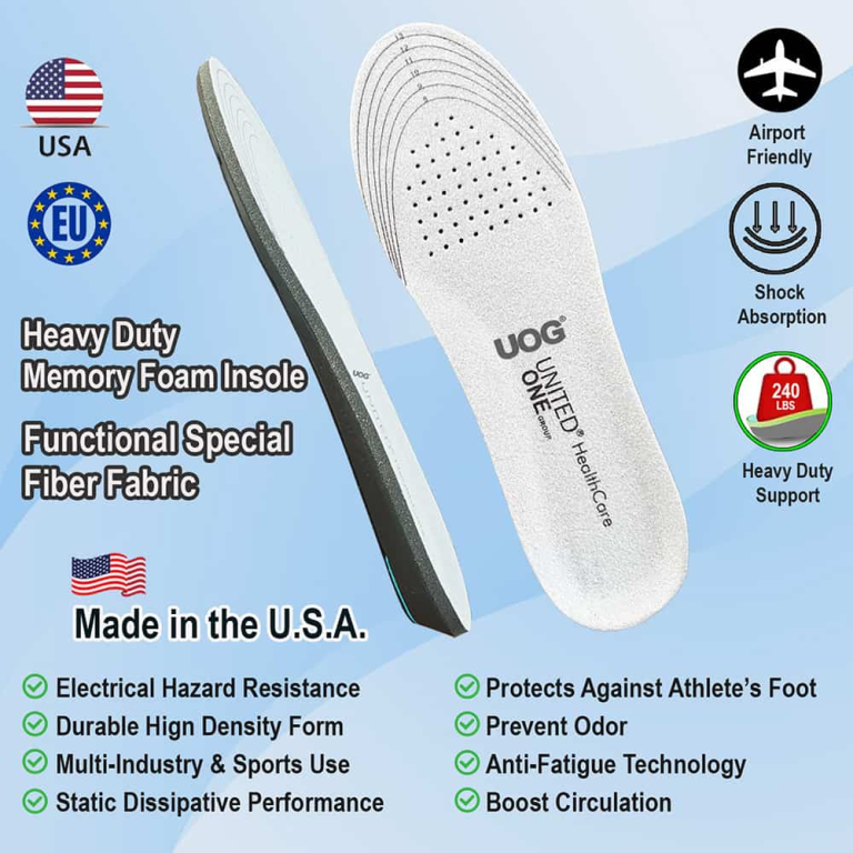 United One(UOG) Memory Foam Sole Shoes | Memory Foam Pads