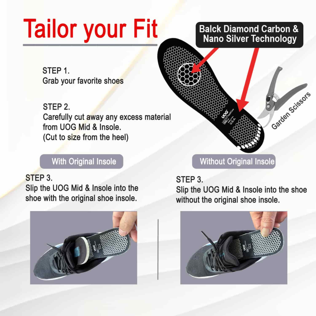 United One(UOG) Memory Foam Sole Shoes | Memory Foam Pads